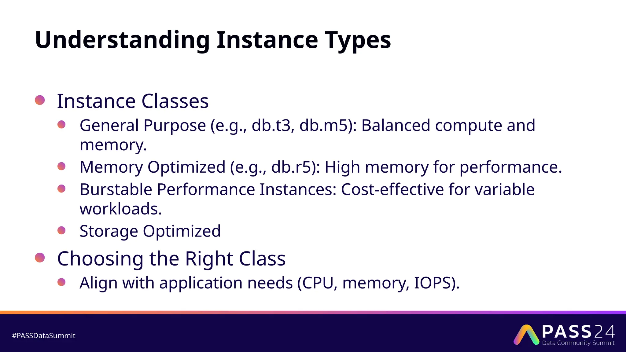 Right-Sizing Amazon RDS for SQL Server – PASS Data Summit 2024 | PPTX
