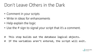 PASS 24HOP Linux Scripting Tips and Tricks | PPT