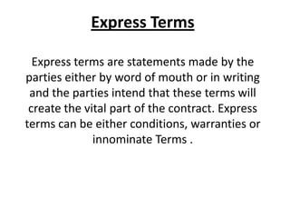 Aspects of business and contract law | PPT