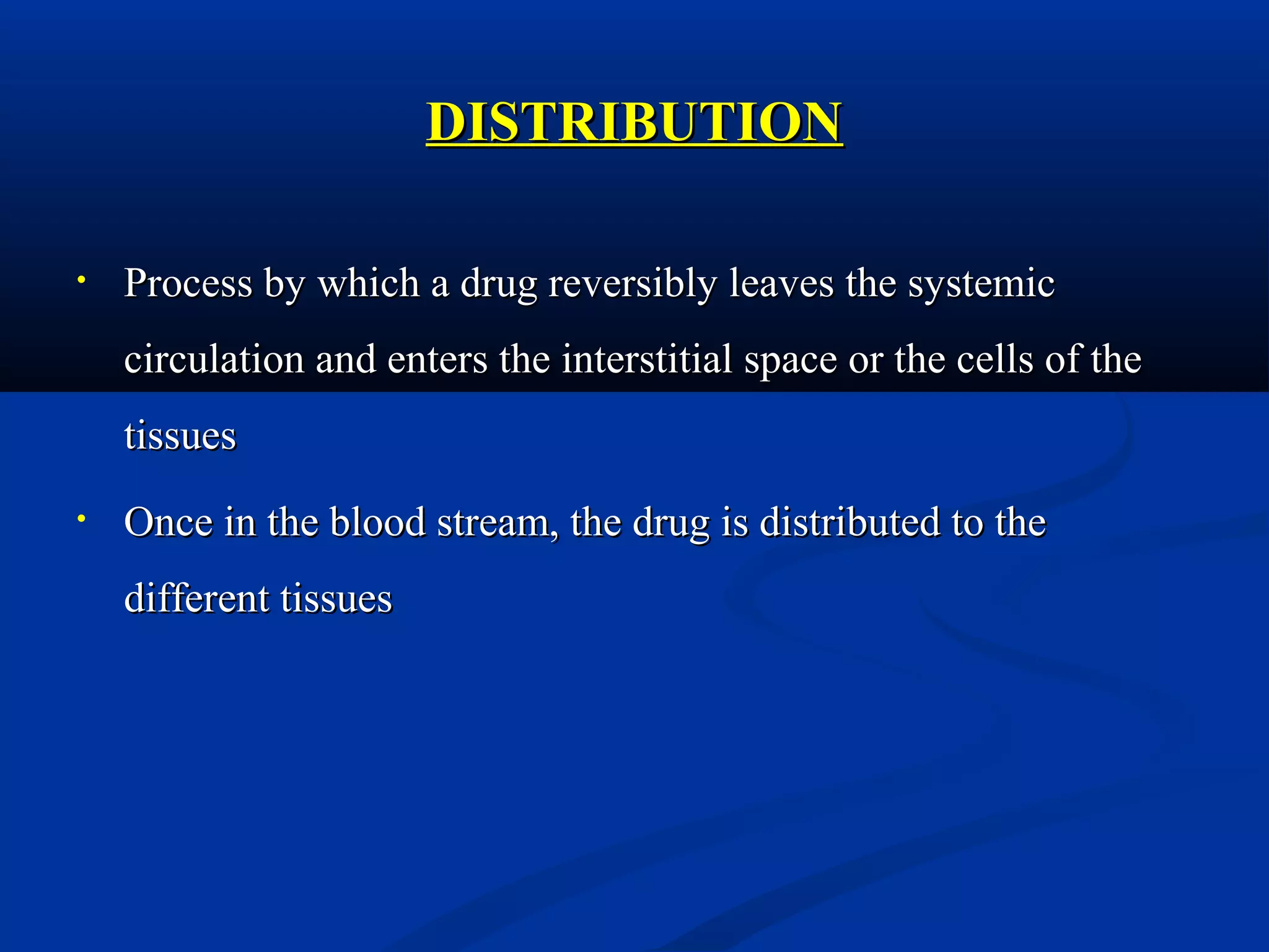Pharmacokinetics :Passage of drug molecules across cell membrane and ...