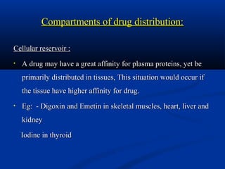 Pharmacokinetics :Passage of drug molecules across cell membrane and ...