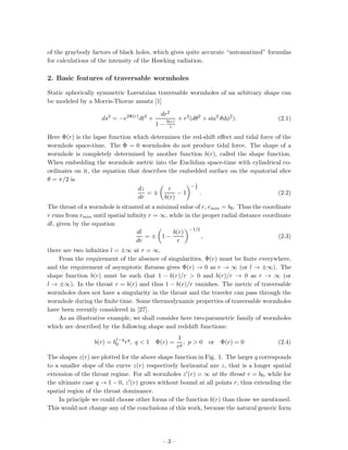 Passage of radiation through wormholes 10.1.1.762.6766