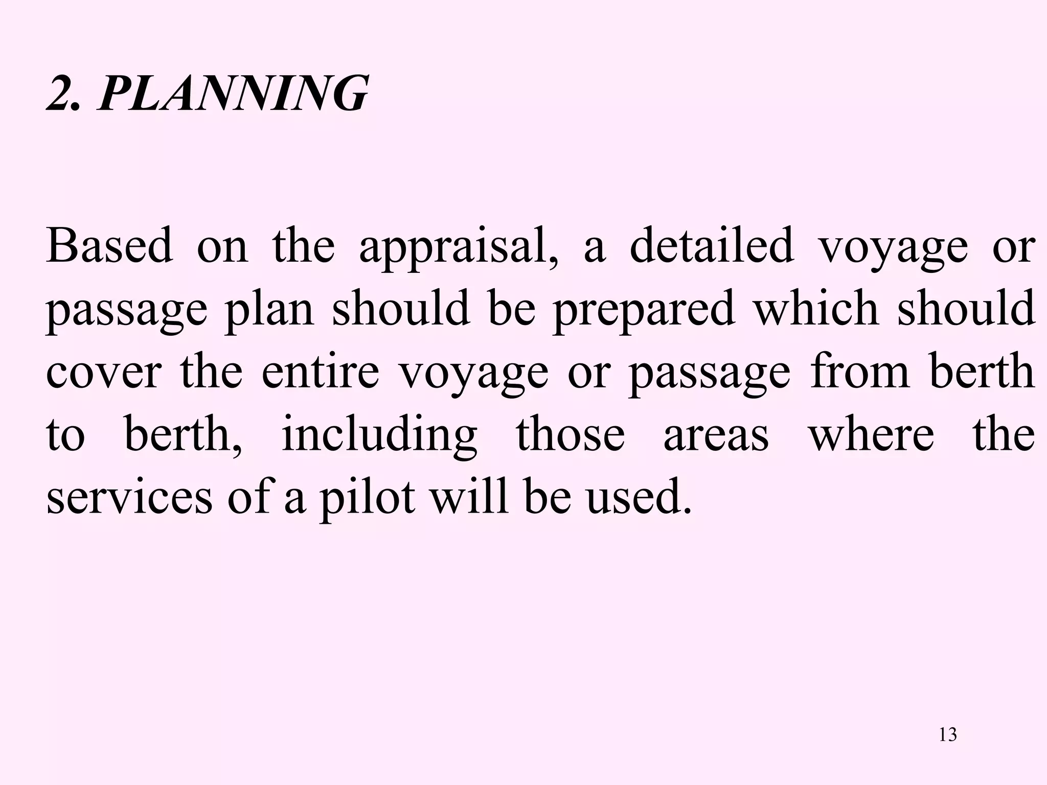 Passage planning | PPT