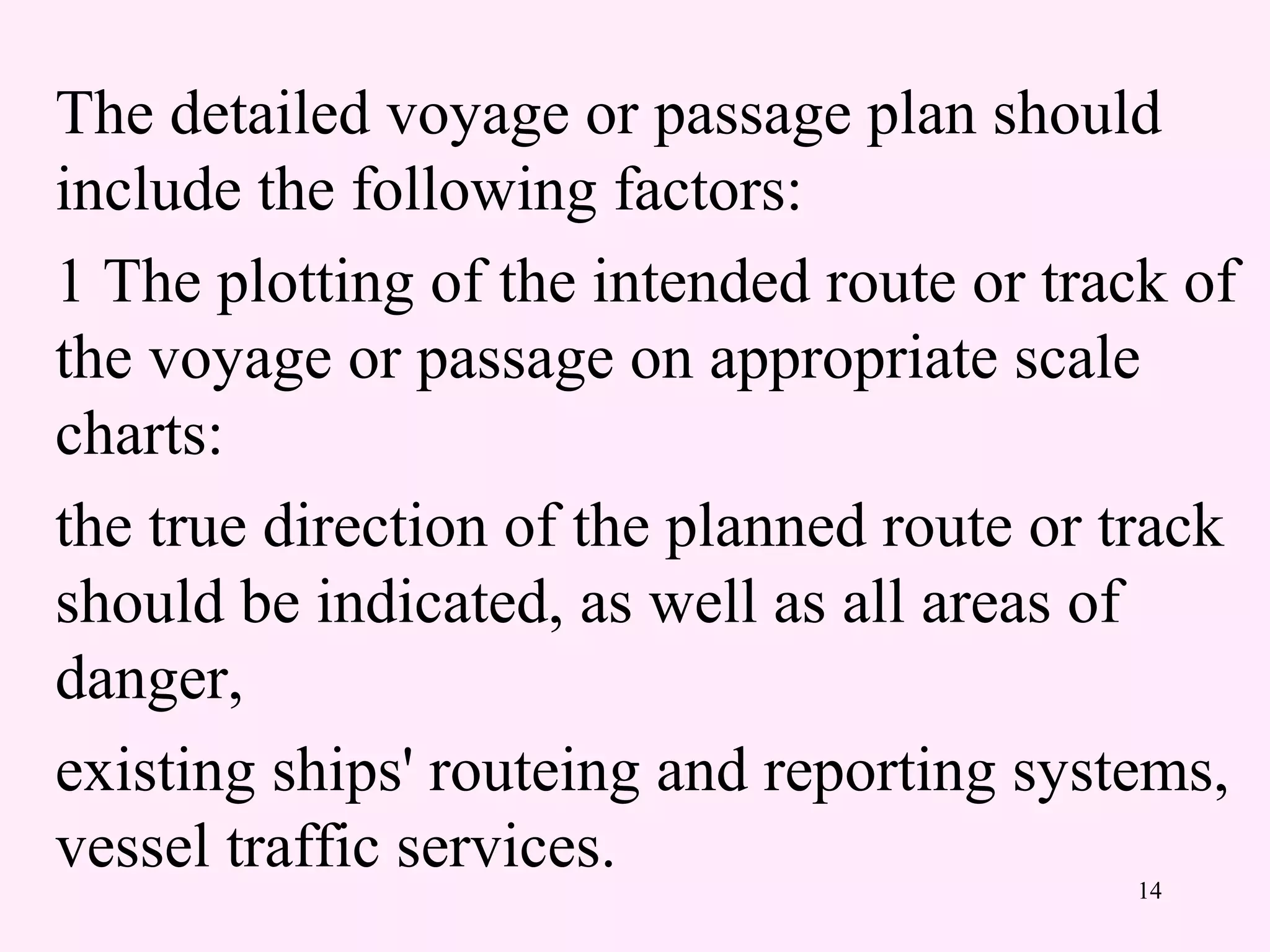 Passage planning | PPT