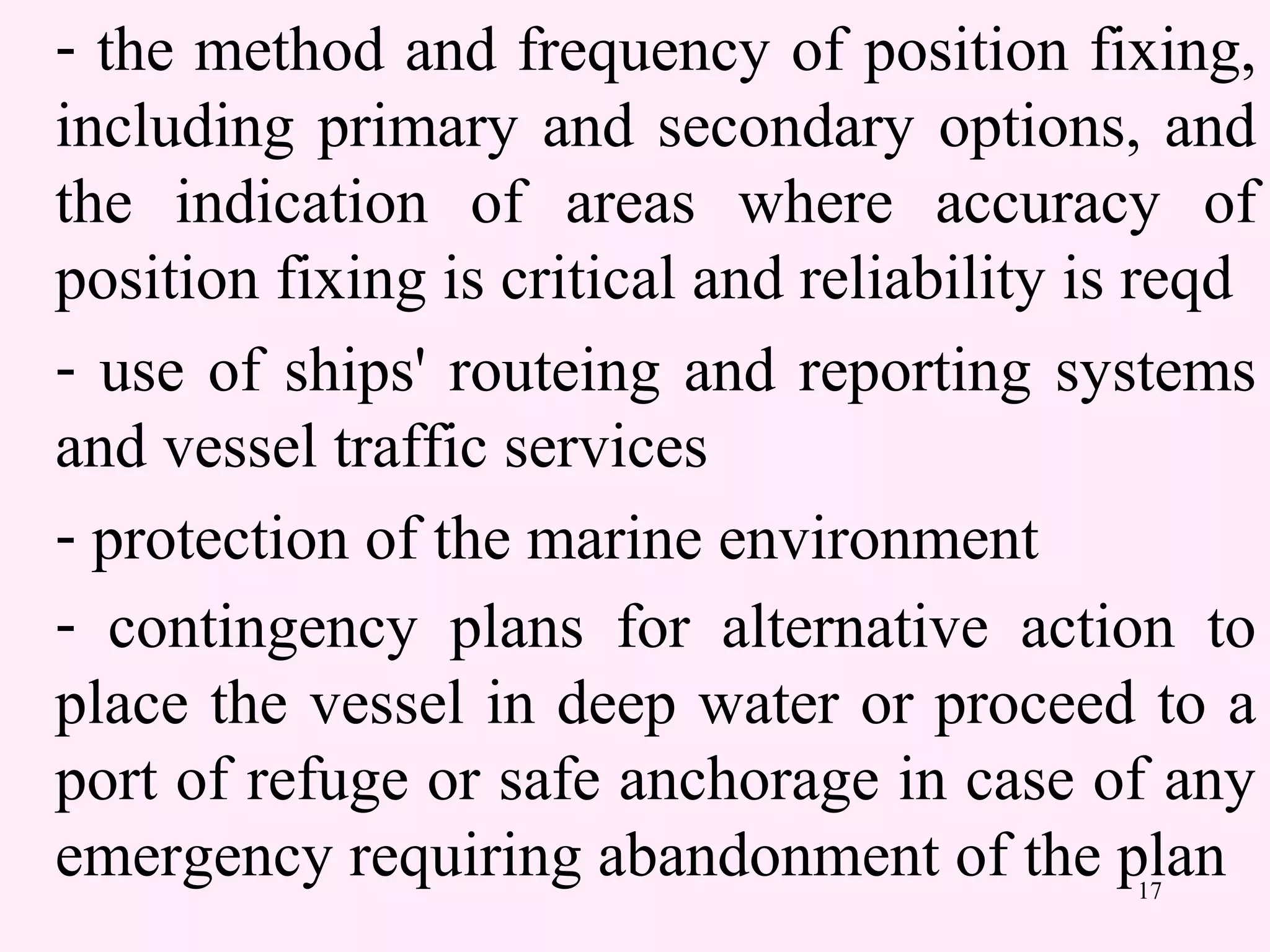 Passage planning | PPT
