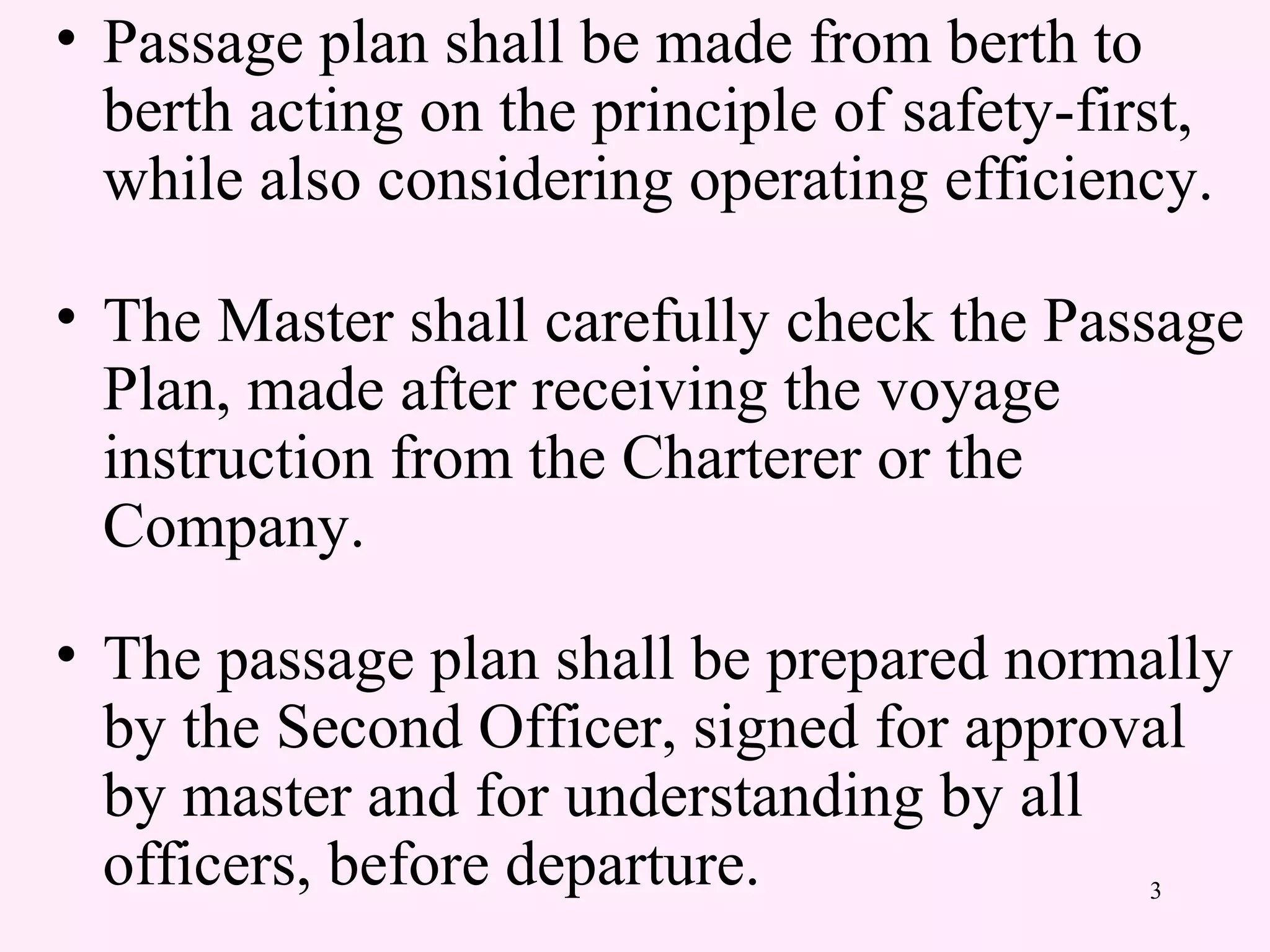 Passage planning | PPT