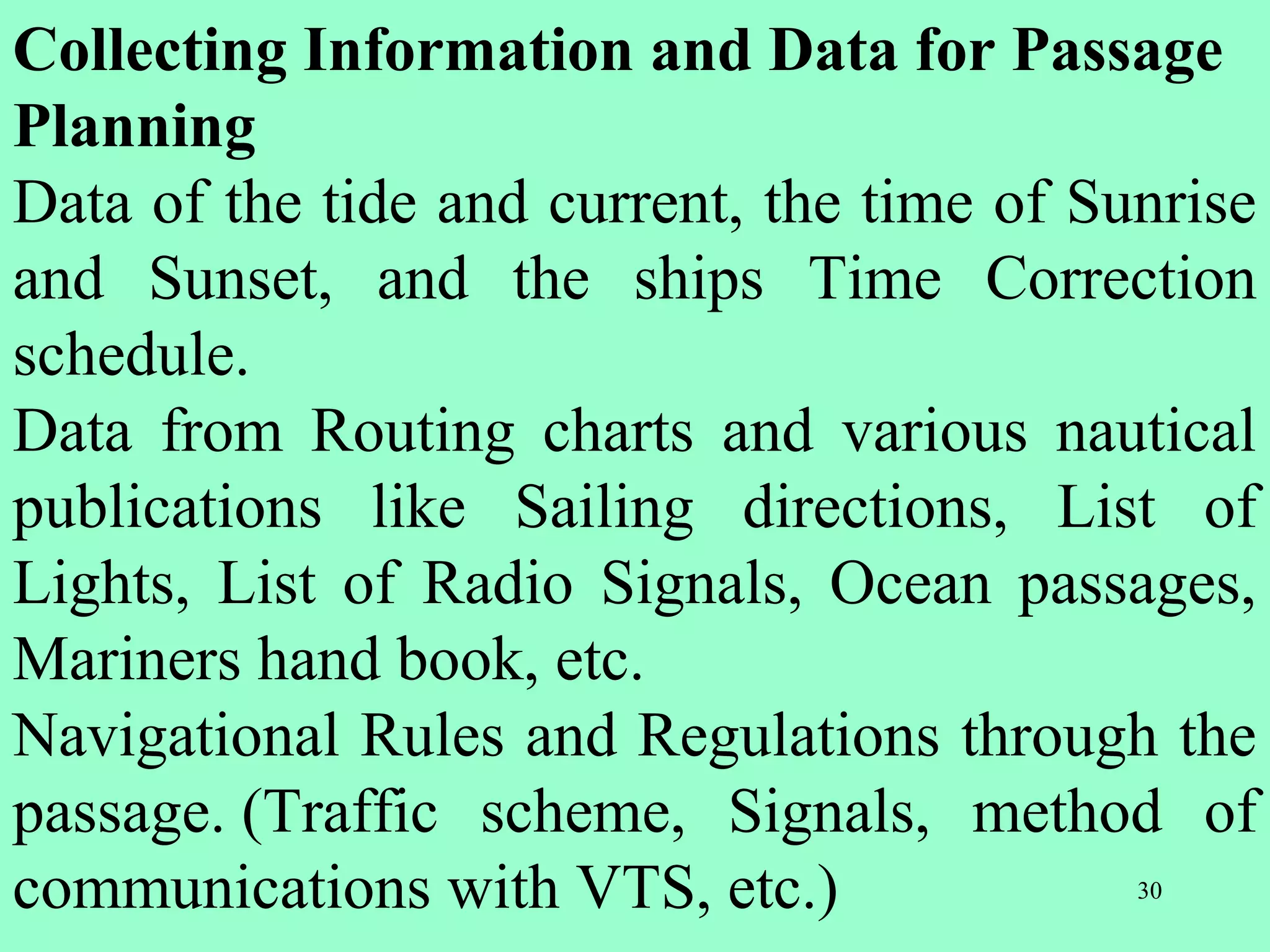 Passage planning | PPT