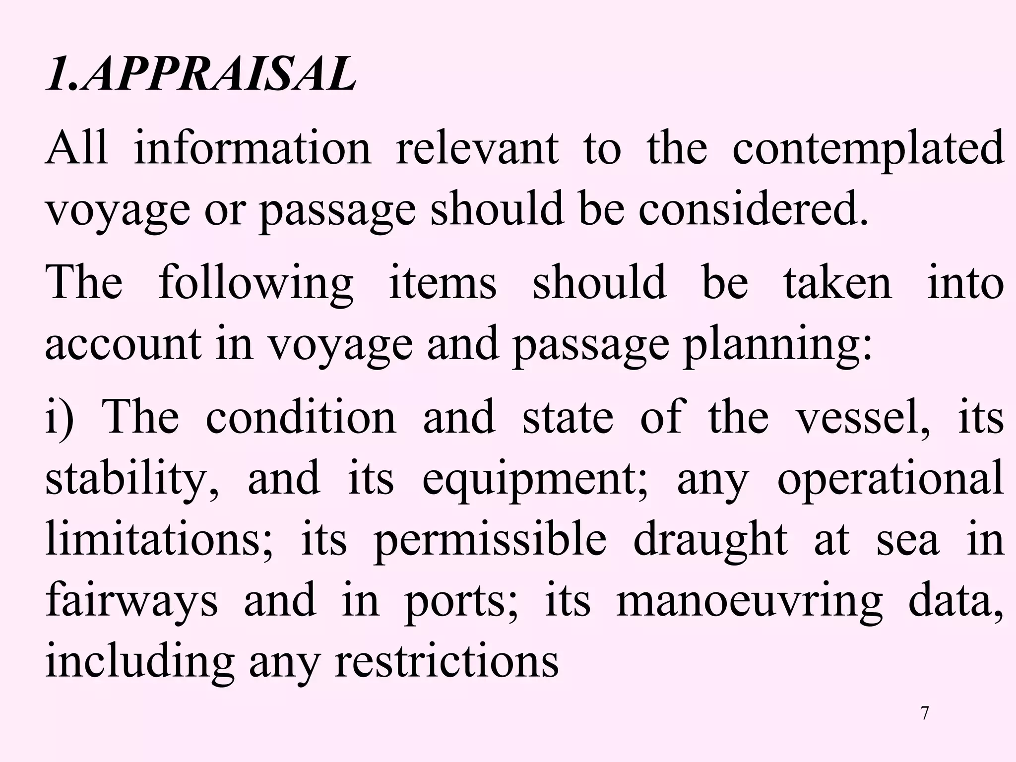 Passage planning | PPT