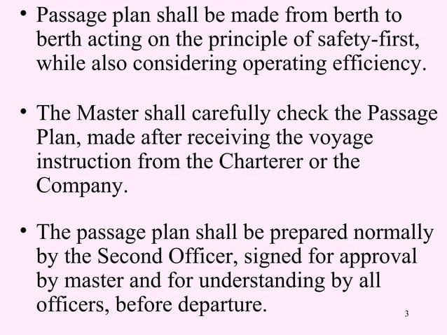 Passage planning | PPT