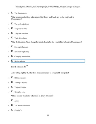 Passage to India NOVEL BY FORSTER notes .pdf