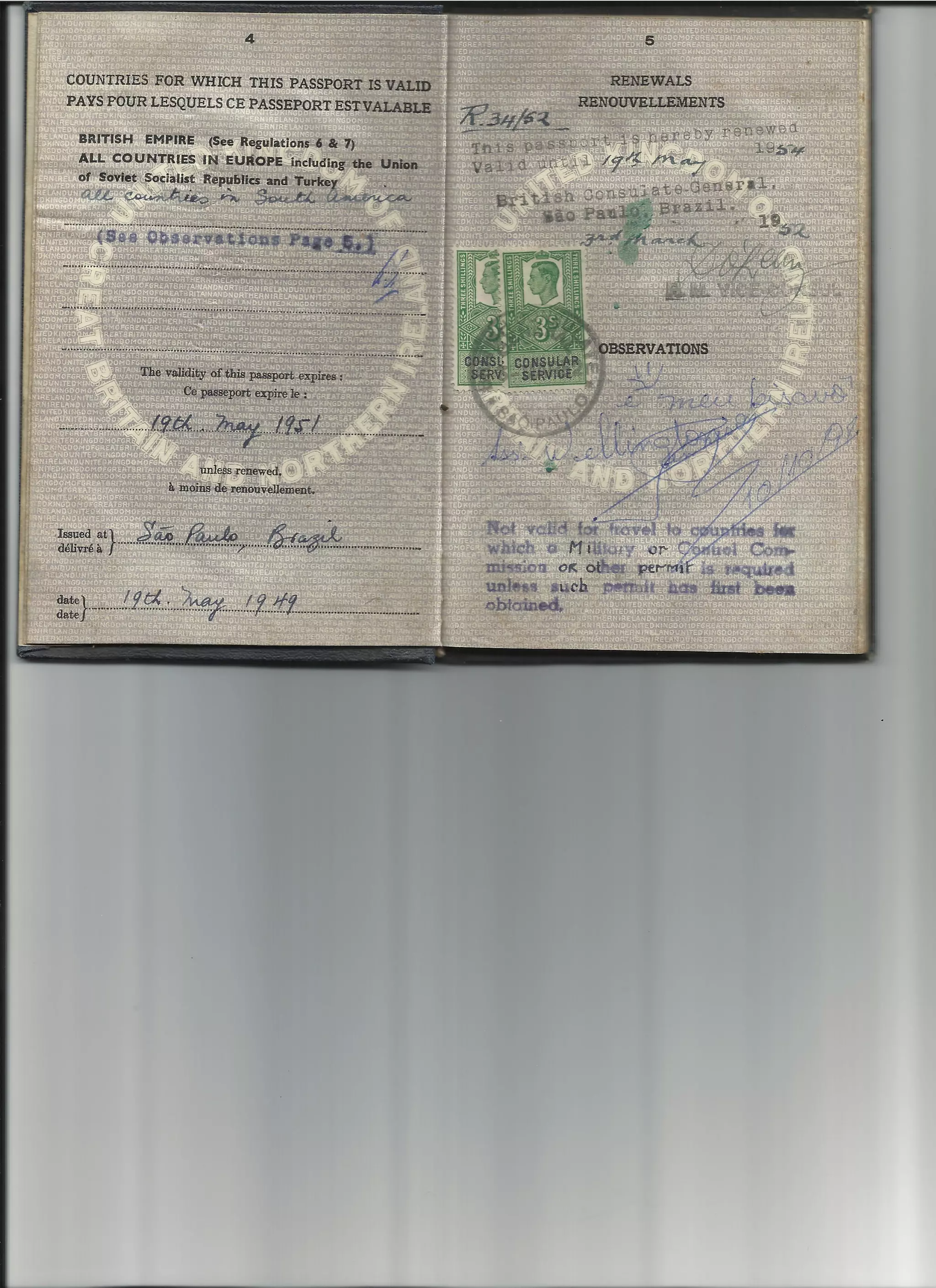 Passaporte de William George Jennison | PDF