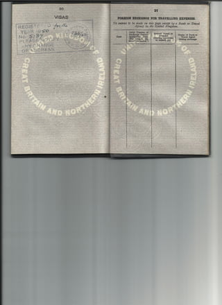 Passaporte de William George Jennison | PDF