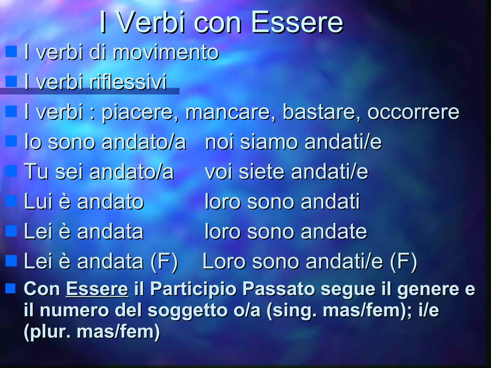 Passato Prossimo | PPT