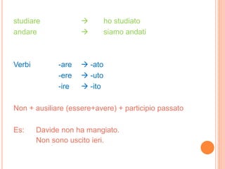 Passato prossimo | PPTX