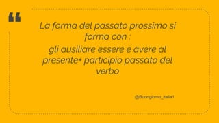 Passato prossimo | PDF