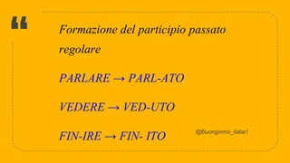Passato prossimo | PDF