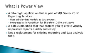 Self-service BI with PowerPivot and PowerView | PPTX
