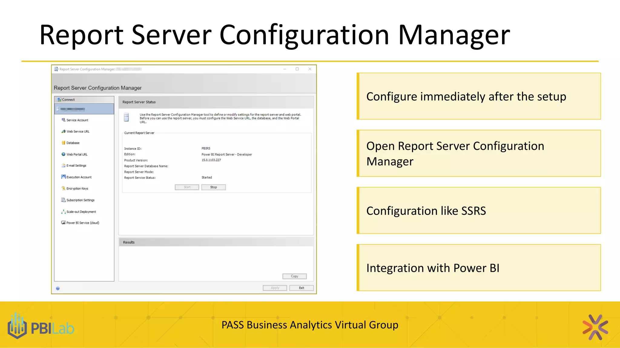 Power BI Report Server: a Deep Dive for PASS Business Analytics Virtual ...