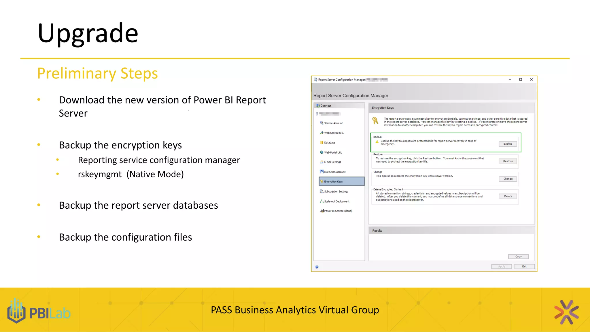 Power BI Report Server: a Deep Dive for PASS Business Analytics Virtual ...