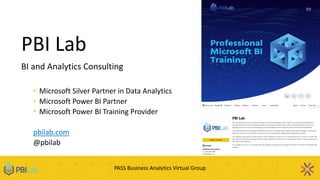 Power BI Report Server: a Deep Dive for PASS Business Analytics Virtual ...