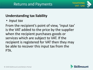 Passcard - Chapter 11: Returns and Payments | Taxation & VAT - UAE ...