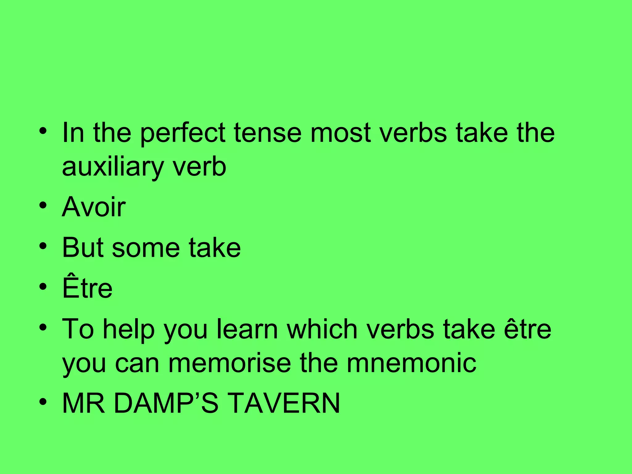 Passé composé revision | PPT