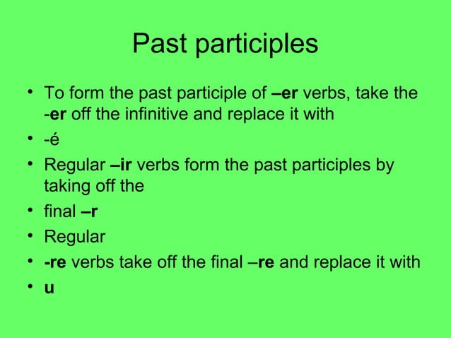 Passé composé revision | PPT