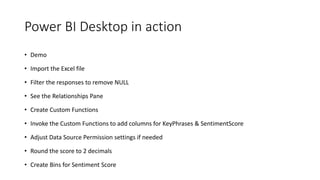 Text Mining & Sentiment Analysis with Power BI & Azure | PPTX