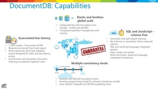 [PASS Summit 2016] Azure DocumentDB: A Deep Dive into Advanced Features | PPT
