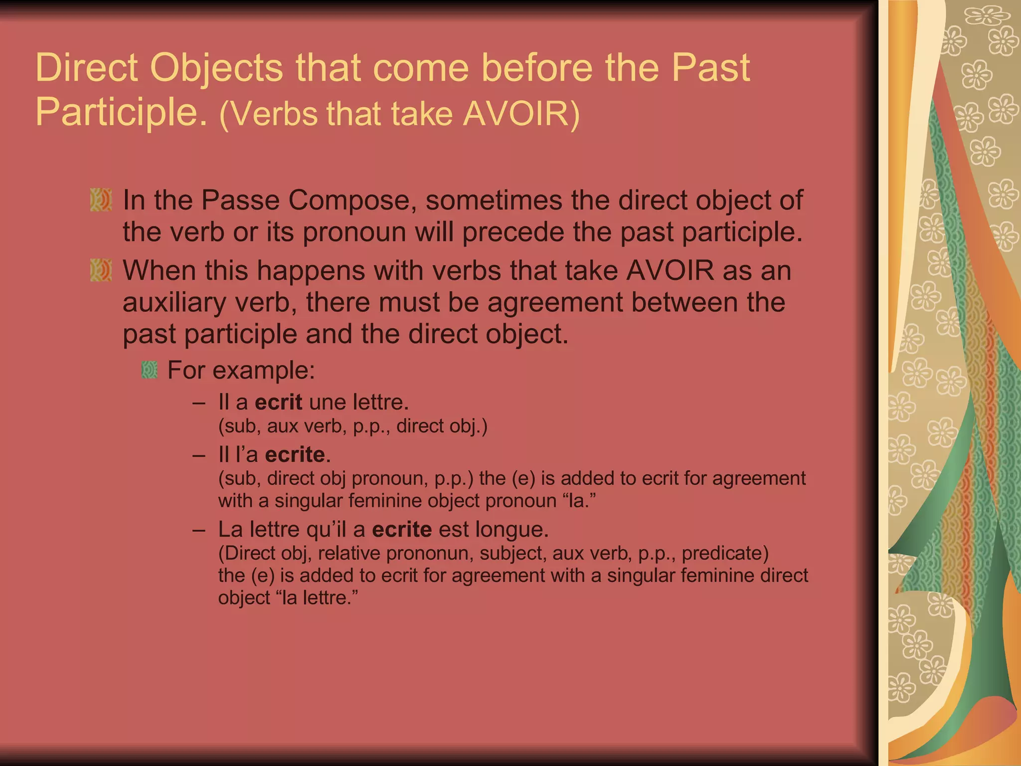 Passe Compose Powerpoint Fr3 | PPT