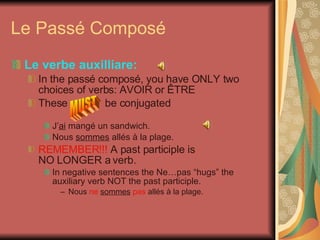 Passe Compose Powerpoint Fr3 | PPT | Programming Languages | Computing
