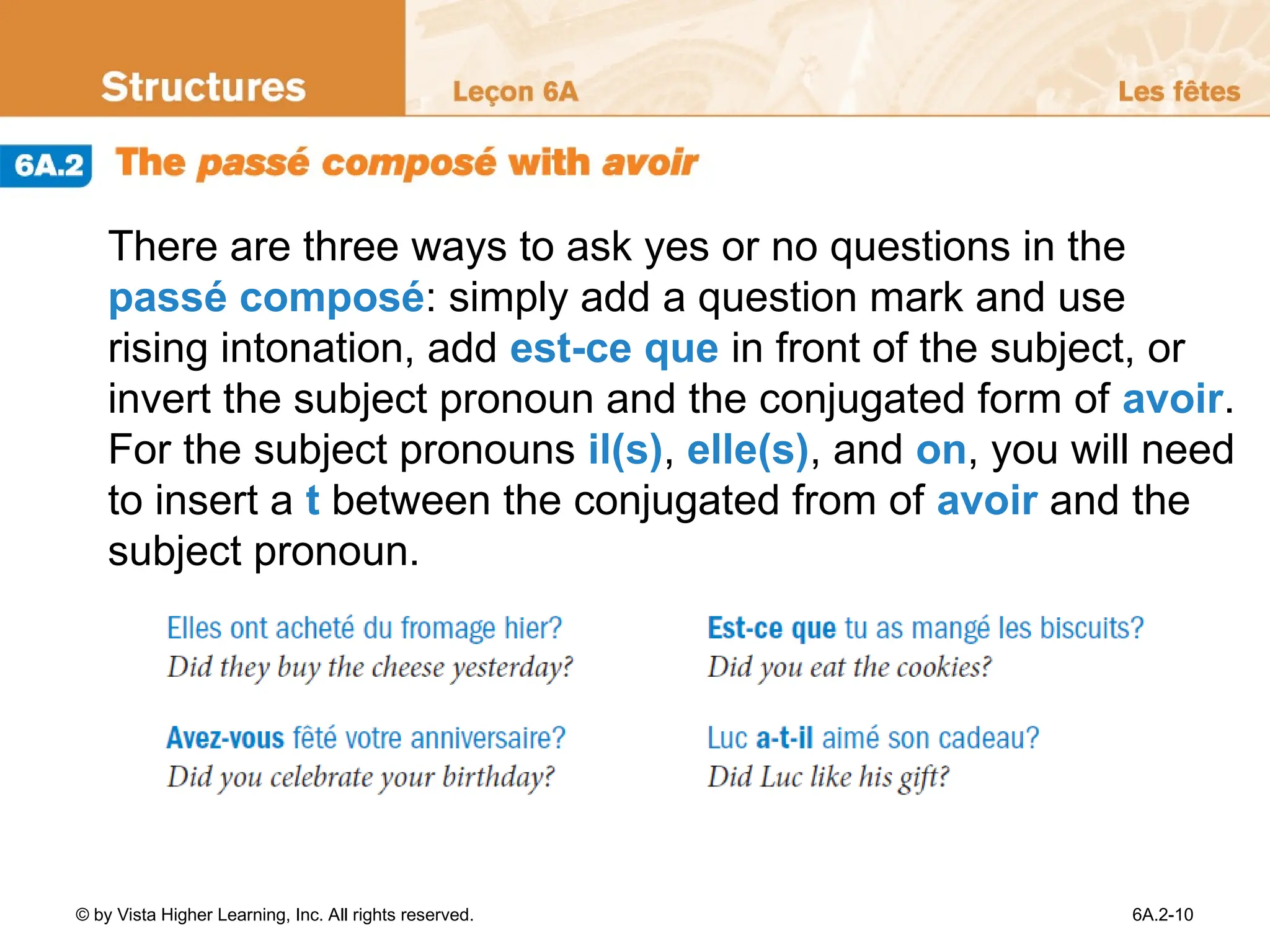 passe compose avec avoir_grammar_slides.ppt