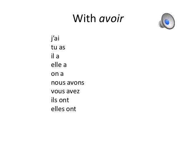 Passé composé presentation