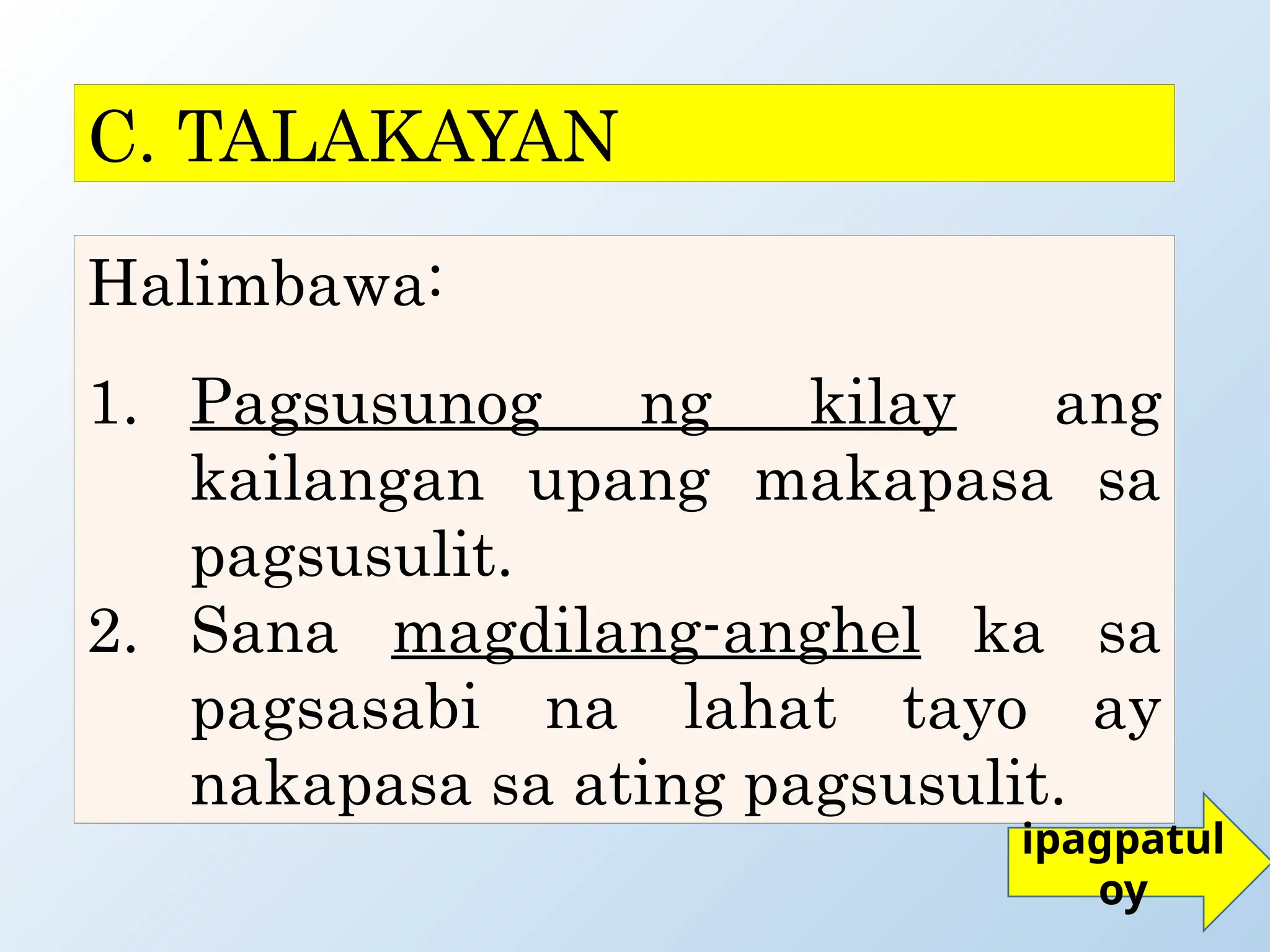 Passed 188-09-19 Apayao Pagbibigay Kahulugan sa Matalinghagang Salita.pptx
