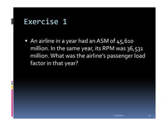Passenger load factor | PDF