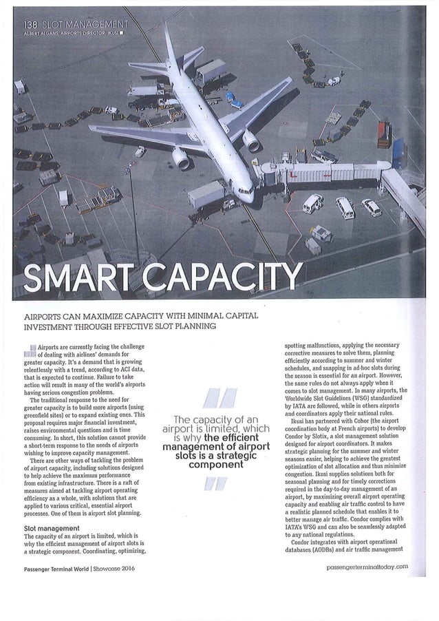 Airports can maximize capacity with minimal capital investment through ...
