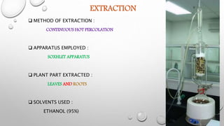ANTI BACTERIAL ACTIVITY OF PASSIFLORA FOETIDA L | PPTX