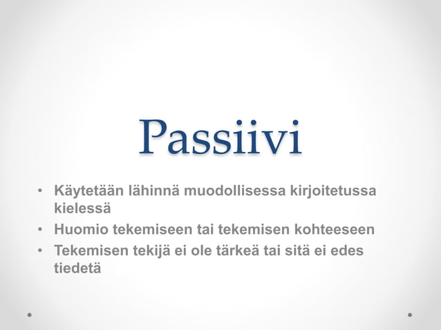 Passiivi | PPTX
