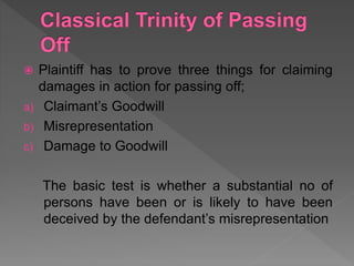 Passing off ppt | PPTX