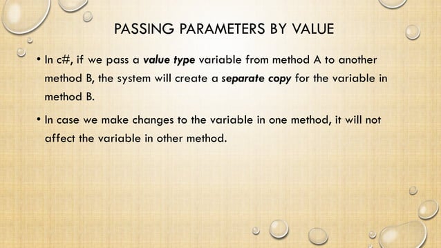 csharp_Passing_parameters_by_value_and_reference | PPT