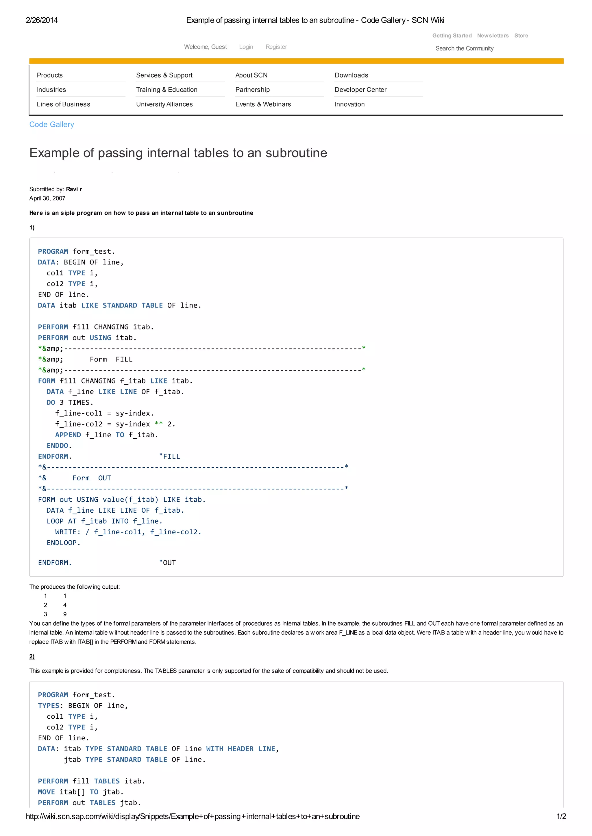 Passing Table To Subroutine Pdf 2370