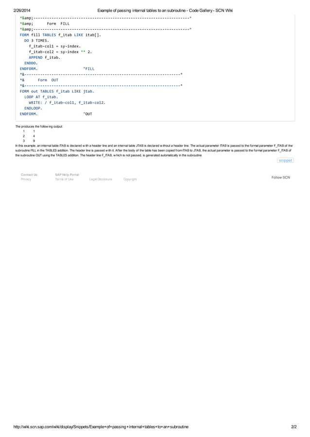 Passing table to subroutine | PDF