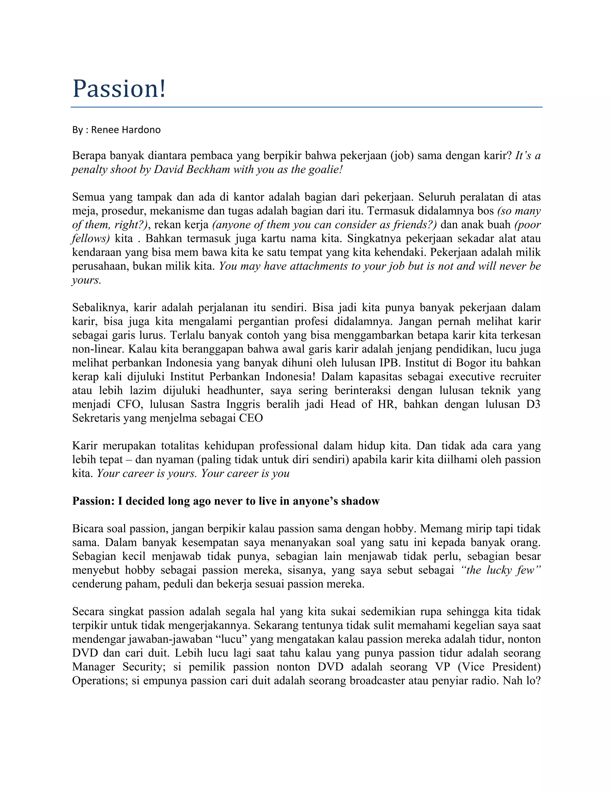 Passion | PDF