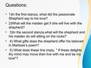 Passionate Shepherd to His Love powerpoint.ppt