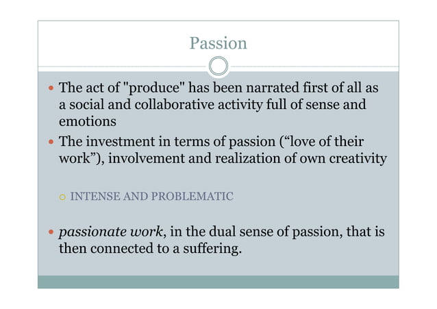 Passionate work presentation ERQ Giu 14 | PPT