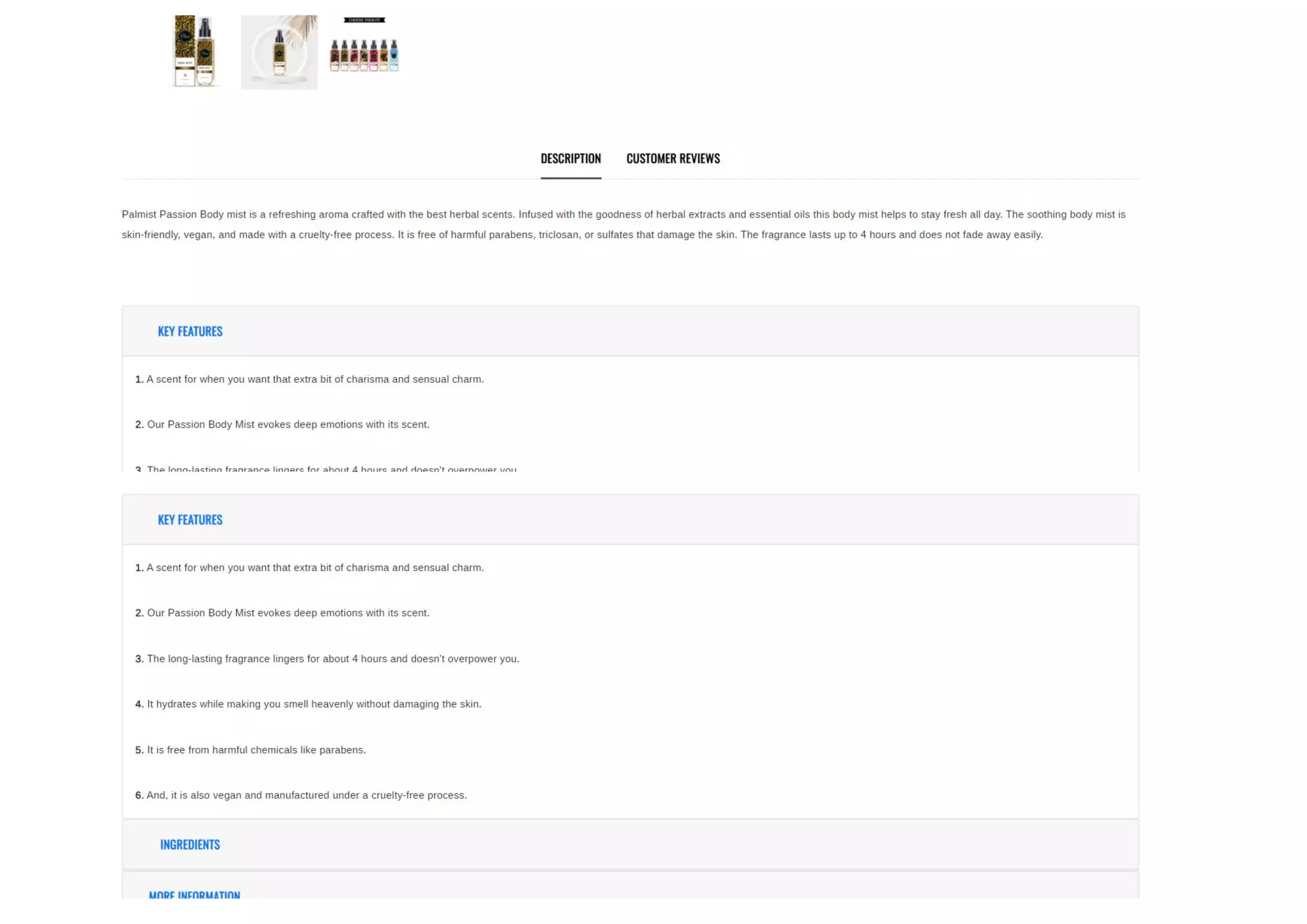 Passion body mist | PPT