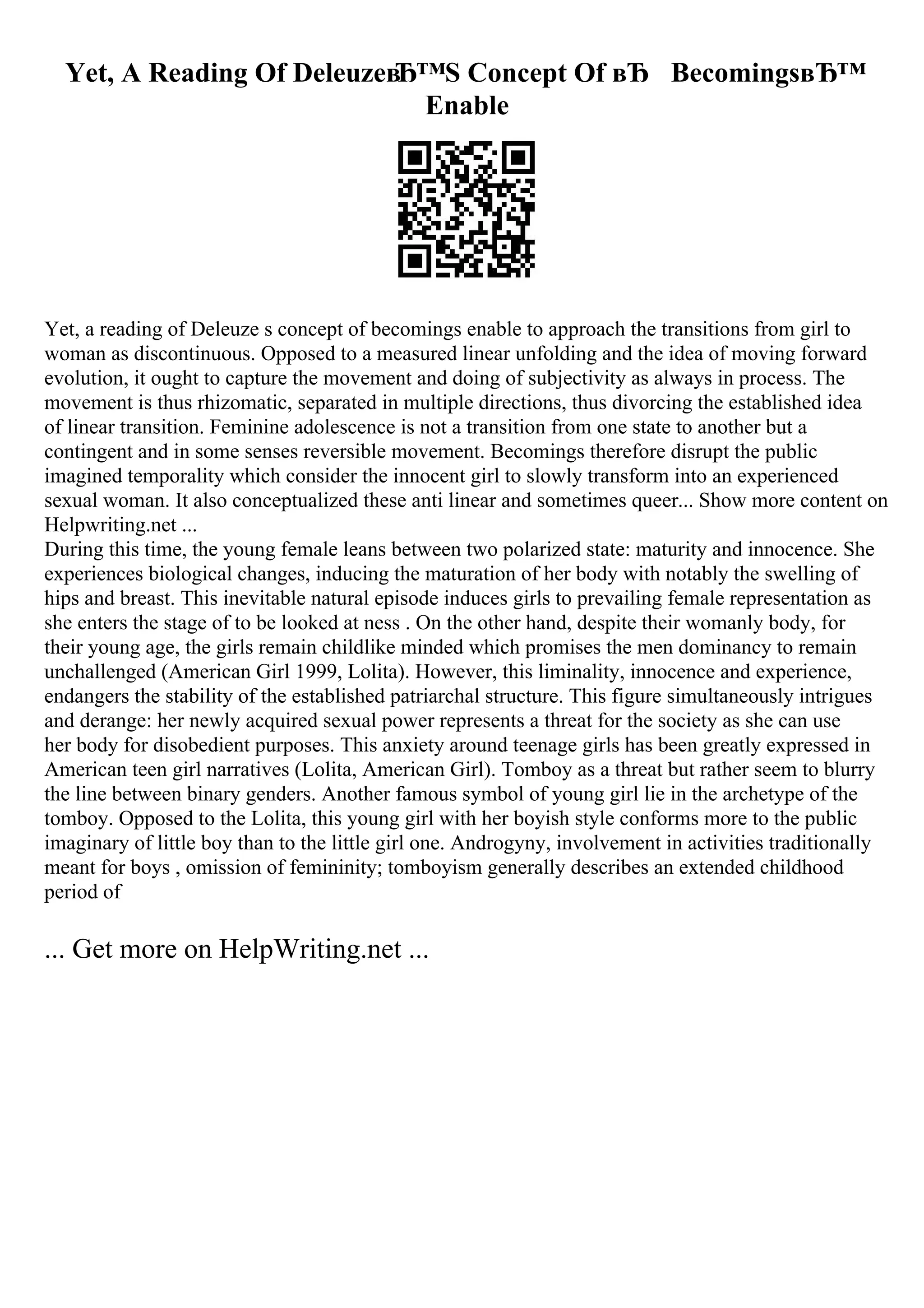 Passion Essay Example | PDF