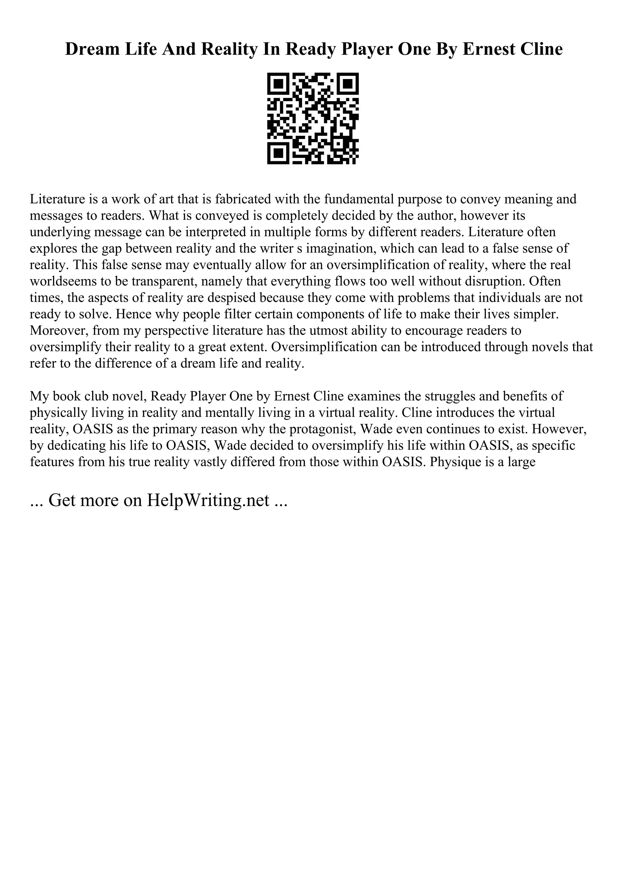Passion Essay Example | PDF