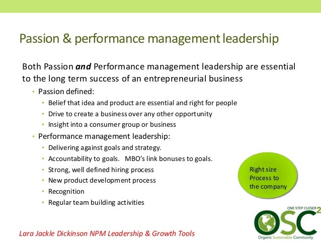 Passion Vs Performance Management