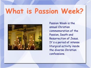 Passion week | PDF
